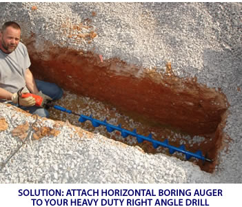 Horizontal Earth Auger | Horizontal Auger Boring | Custom Augers